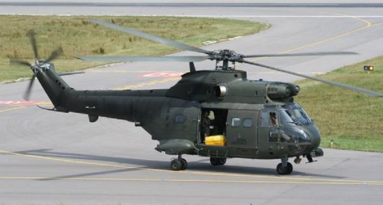 RAF Puma Helicopter | Guernsey Airport